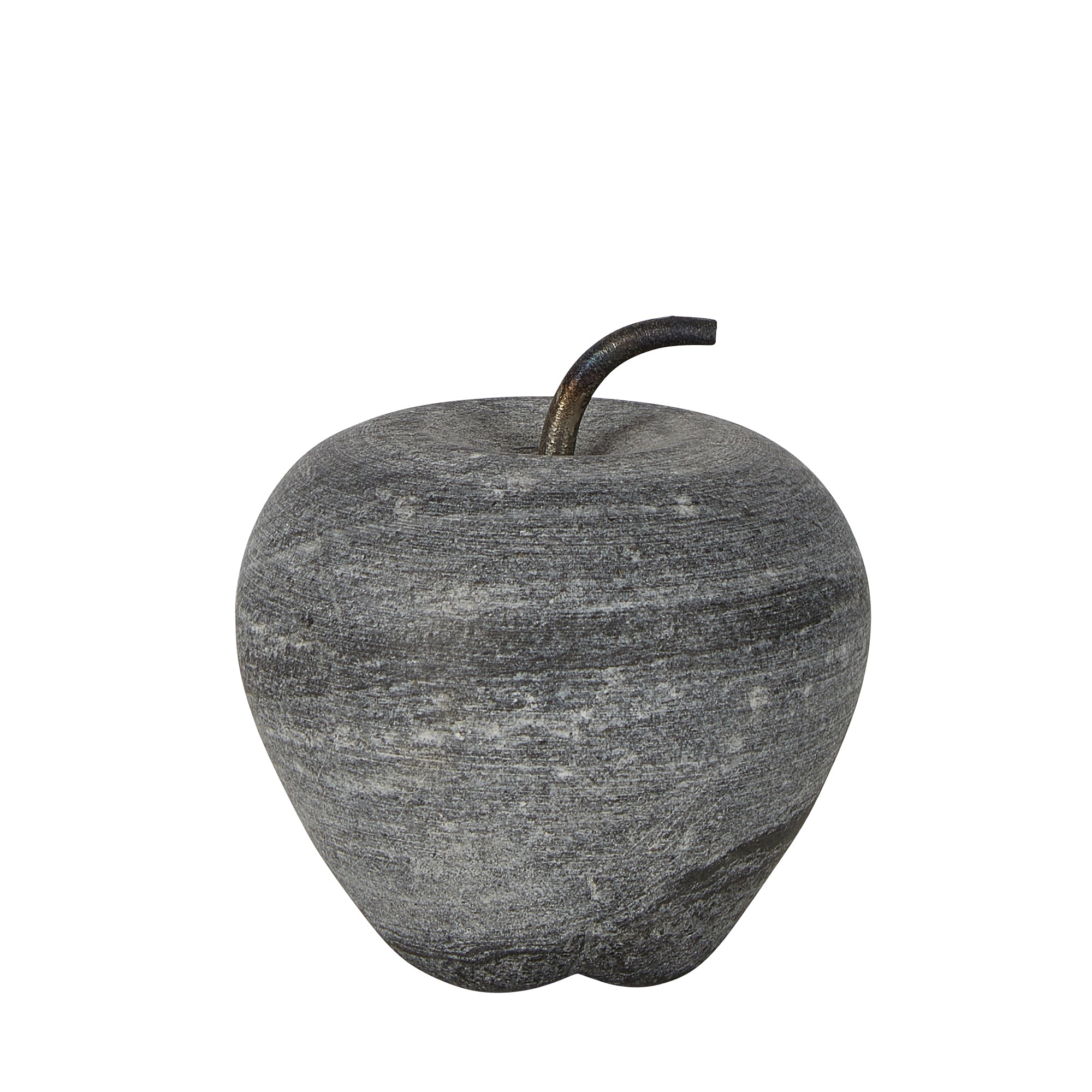 BATLOW NATURAL GREY MARBLE DECORATIVE APPLE LARGE – High Country Home
