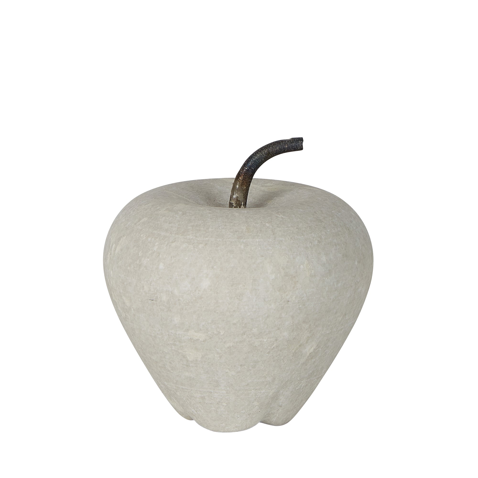 BATLOW NATURAL WHITE MARBLE DECORATIVE APPLE LARGE – High Country Home