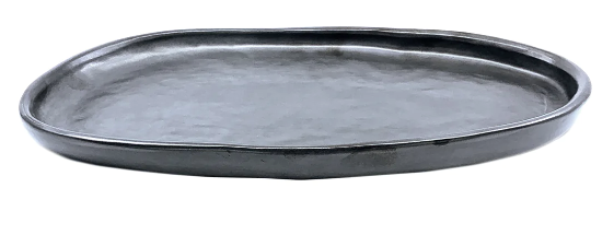 BATCH CERAMICS SMALL OVAL SERVING PLATTER IN SLATE – High Country Home